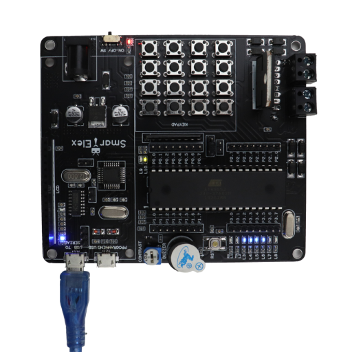 SmartElex AT89S52 Development Board with LCD - DarkOct02