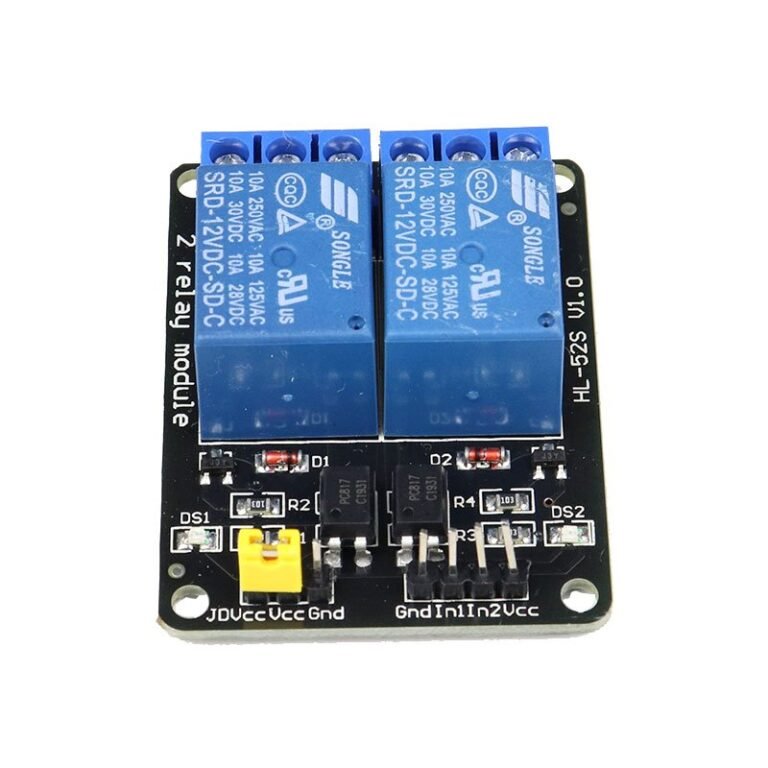 12V Dual Channel Relay Module (with Light Coupling) - DarkOct02