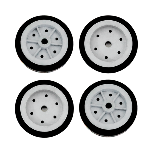 EasyMech 100mm Modified Heavy Duty(HD) Disc Wheels Gray – 4Pcs - DarkOct02