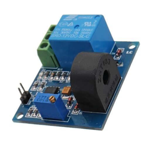 5A 12V Overcurrent Protection AC Current Detection Sensor Module - DarkOct02