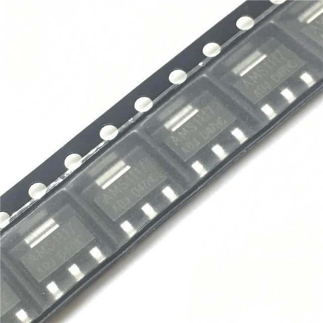 AMS1117-ADJ 1A, SOT-223 Voltage Regulator IC (Pack of 5 ICs) - DarkOct02