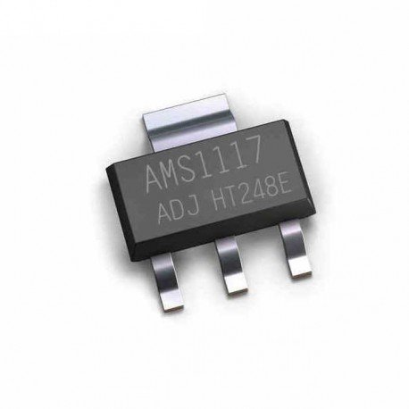 AMS1117-ADJ 1A, SOT-223 Voltage Regulator IC (Pack of 5 ICs) - DarkOct02