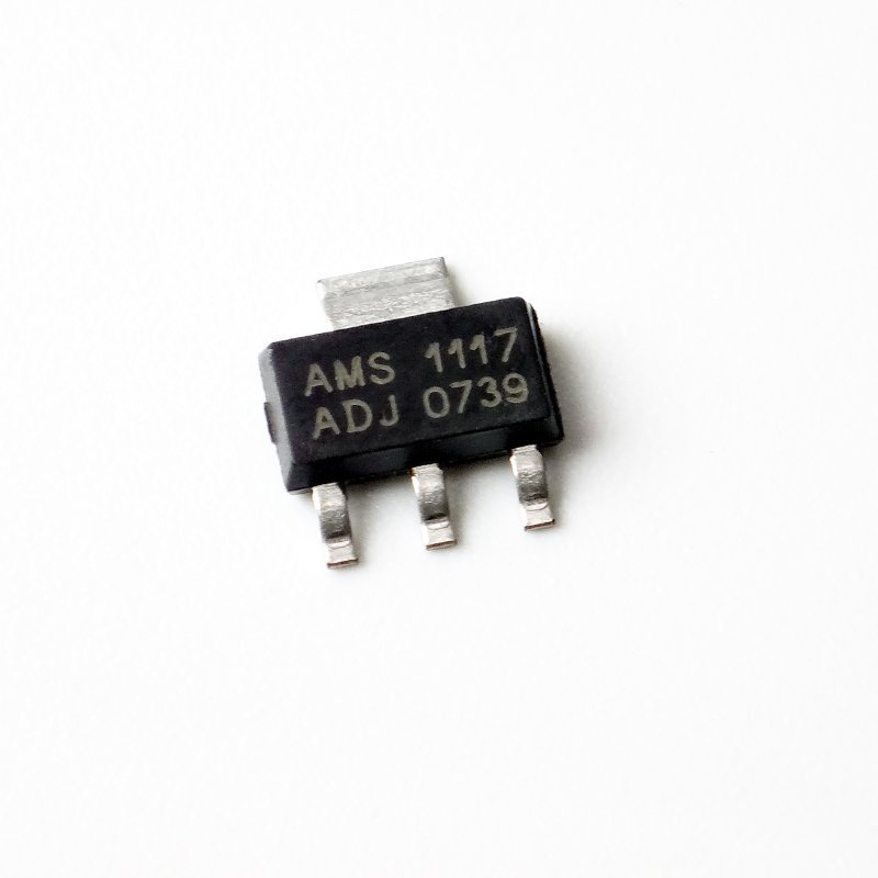 AMS1117-ADJ 1A, SOT-223 Voltage Regulator IC (Pack of 5 ICs) - DarkOct02