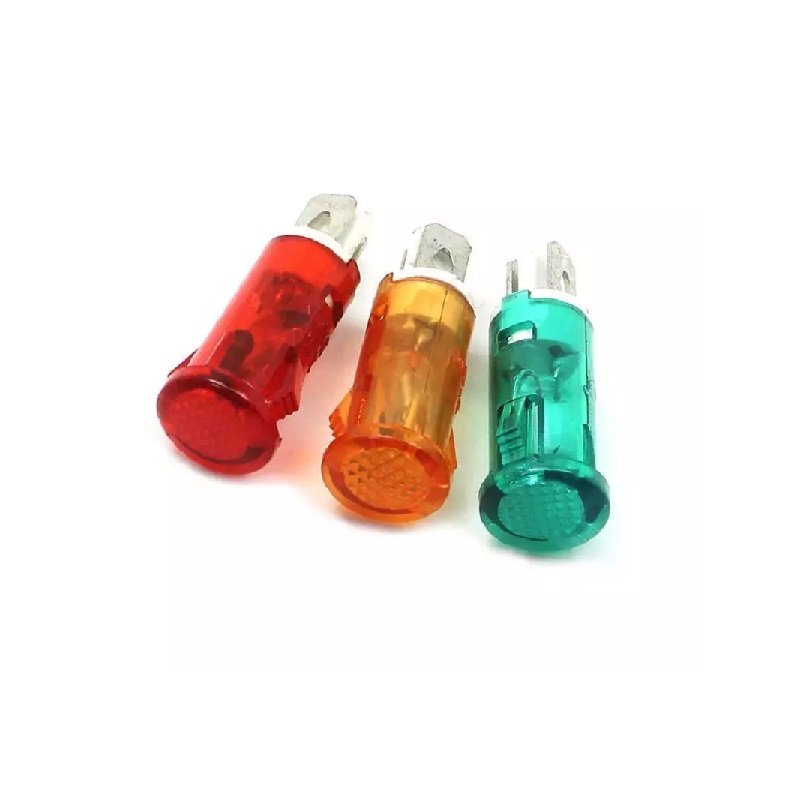 Yellow AC220V MDX-11A Butterfly Type Indicator Light - DarkOct02