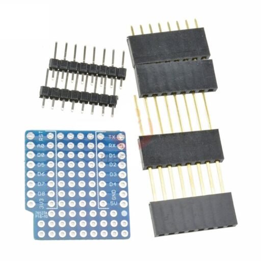 D1 Double Sided Breakout PCB Proto Board Shield with Berg Pins - DarkOct02
