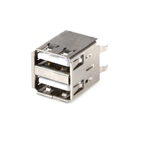 Double USB Type A Female Solder Jacks Connector PCB Socket (Pack of 5 ...