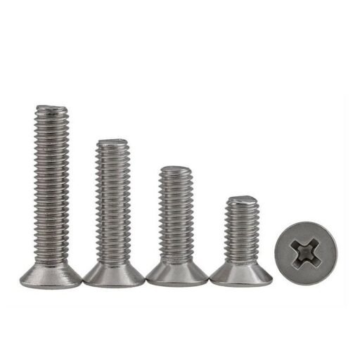 EasyMech SS 304 CSK Countersunk Philips Head M2 X 6 mm Bolt – 25 Pcs ...