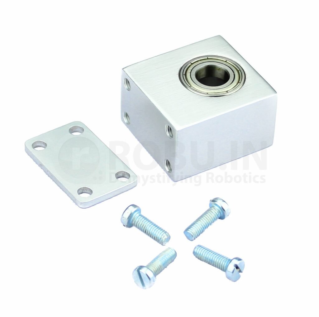 EasyMech Universal Bearing Housing and MS Shaft for Omni, Mecanum, and ...