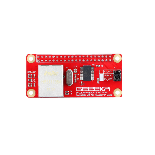 PI ZERO/ZERO W ENC28J60 Internet Module Supporting all RPI Board ...