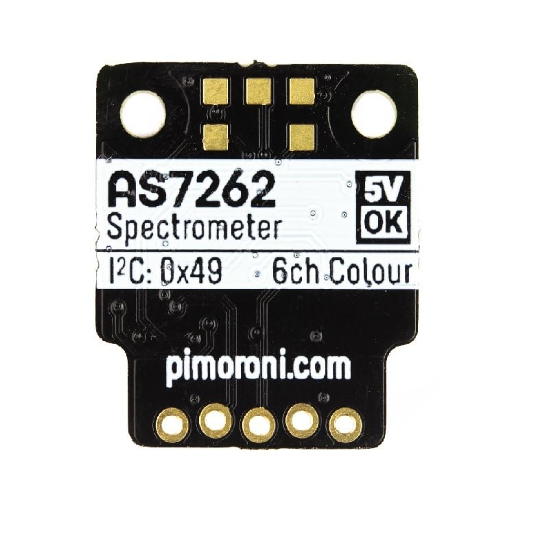 PIMORONI AS7262 6-channel Spectral Sensor (Spectrometer) Breakout ...