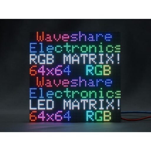 Waveshare RGB Full-Color LED Matrix Panel, 3mm Pitch, 64×64 Pixels ...
